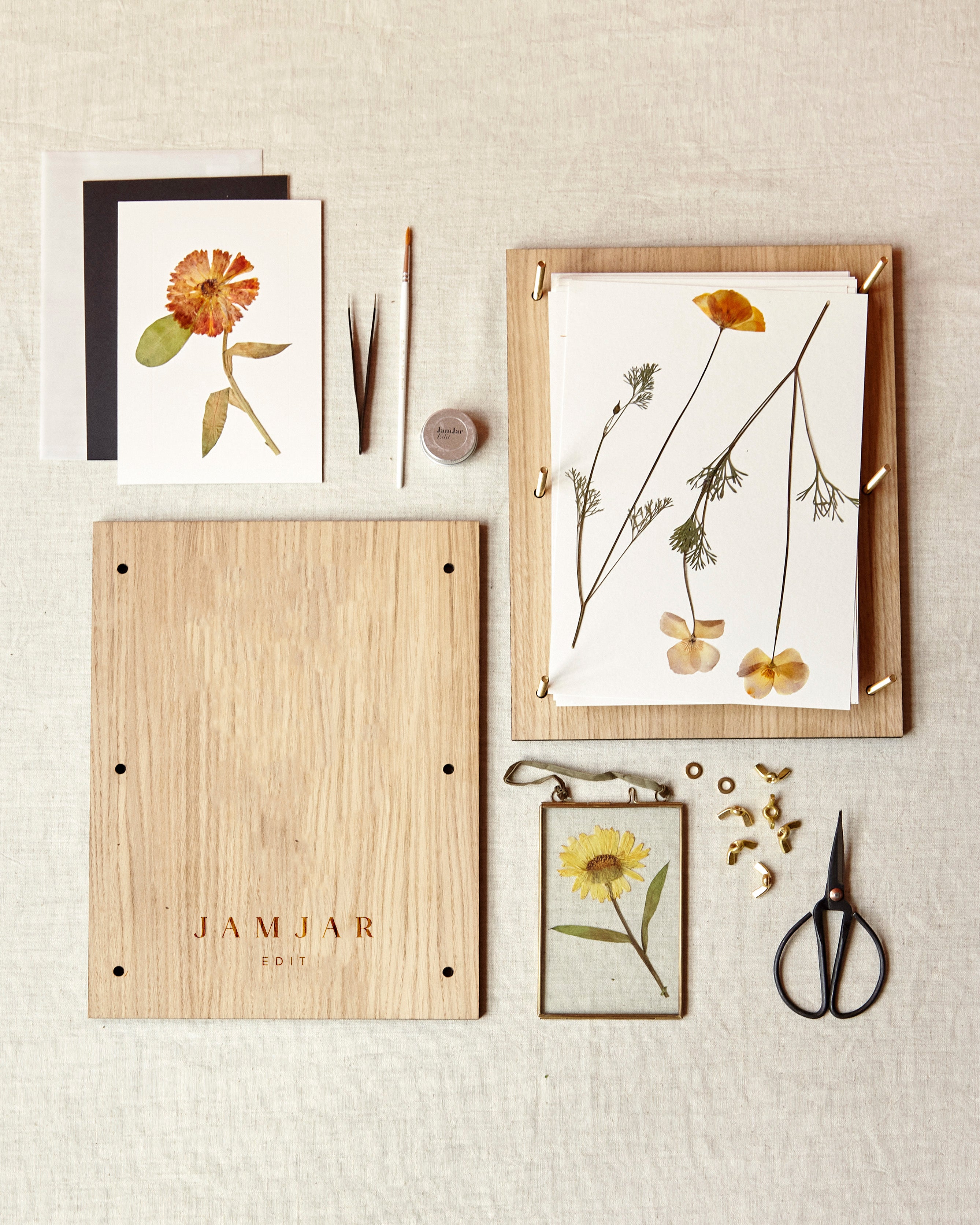 JamJar Edit - Flower Pressing Kits & Tools